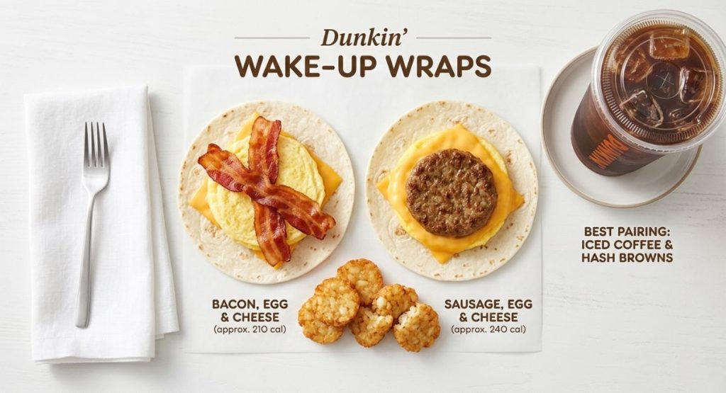 Dunkin Wake Up Wrap Prices, Flavors, Nutrition - Info 2026